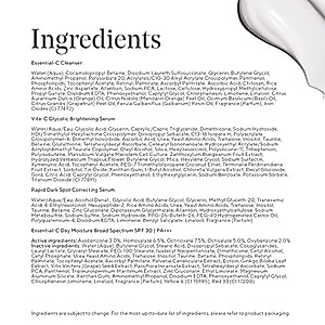 Murad Brighten Trial Kit – Brightening Skin Care Kit - Daily Protection Creams Set with Trial Size Essential-C Cleanser, Essential-C Day Moisture, Vitamin C Serum & Rapid Dark Spot Correcting Cream ($94 Value)