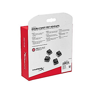 HyperX Pudding Keycaps - Double Shot PBT Keycap Set with Translucent Layer, for Mechanical Keyboards, Full 104 Key Set, OEM Profile, English (US) Layout - Black