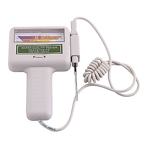 Water Quality Tester, Portable Digital Water PH Tester Level Meter Water Quality Analysis Checker for Drinking Water Swimming Pool Spa Water (1.2 to1.7 ppm, PH 7.2 to 7.8)
