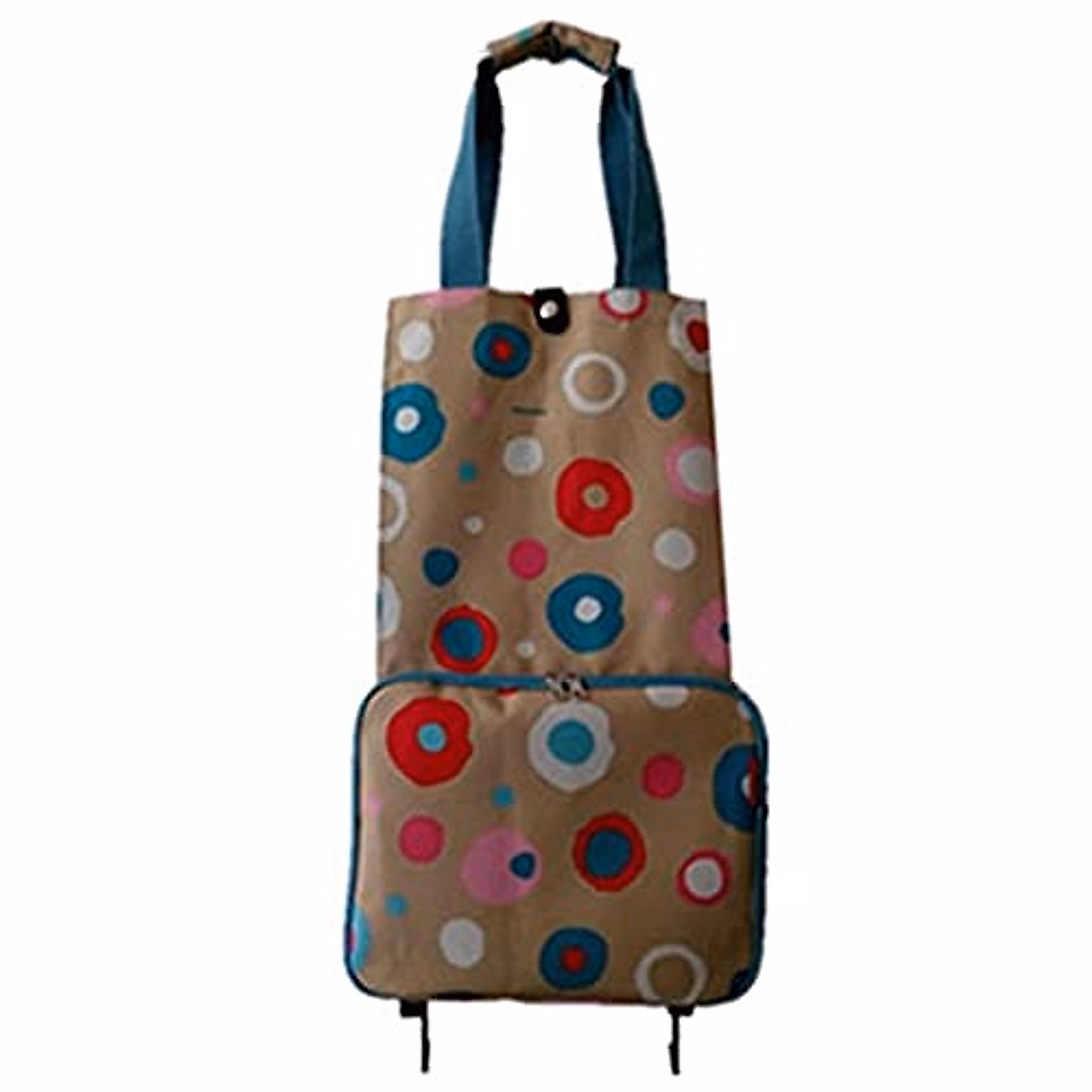 QIAOLI Shopping Cart Folding Shopping Bag Shopping Cart On Wheels Shopping Utility Trolly Cart Tug Bag for Grocery Laundry Book Luggage Utility Carts (Color : 1)