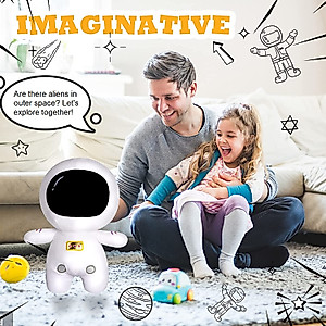 Stuffed Astronaut Toy Plush for Kids - Soft, Cuddly Spaceman Body Pillow for Outer Space Themed Room Decor & Bedtime Gifts