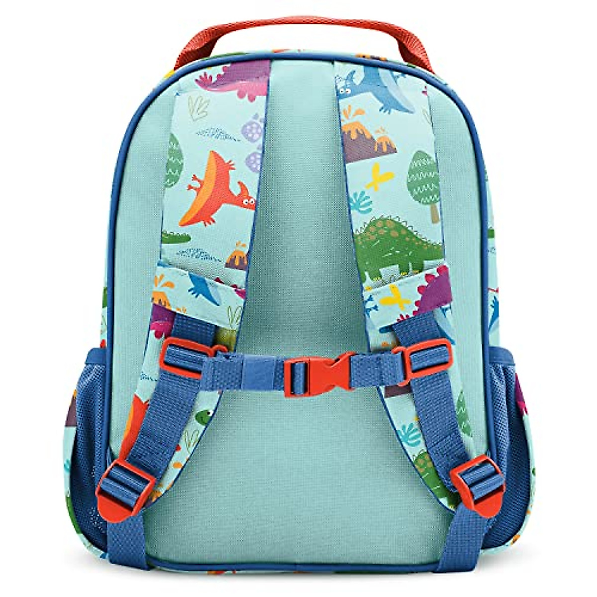Simple Modern Toddler Mini Backpack for Kids Boys Girls | Preschool Small Backpack | Fletcher Collection | Toddler - Mini (14" tall) | Blue Dino