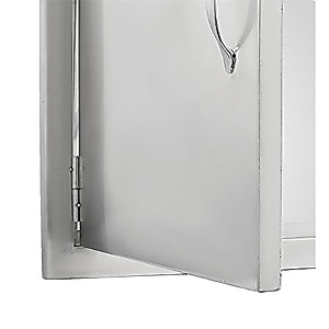 SHZOND 30.5" W x21 H BBQ Access Door 304 Stainless BBQ Island Door Heavy Duty Double Door Great for Outdoor Kitchen