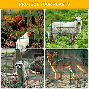 Garden Trellis Netting for Climbing Plants Outdoor, 6.6x16.4 FT Plant Netting for Cucumber, Tomato, 27 Strands Trellis Net with 4x4 Inch Mesh as Vegetable Netting for Grape, Bean