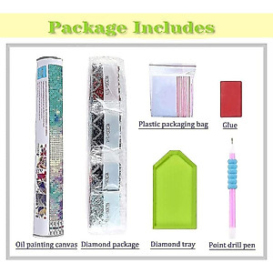 Gnomes Diamond Painting Kits for Adults -5D Diamond Art Kits Easter Full Drill Diamond Dots Paintings for Beginners, Round Paint with Diamonds Pictures Gem Art Painting Kits DIY Adult Crafts 12x16inch