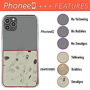 PHONEE iPhone 11 Pro Max Case Clear (1.5mm Thick) Ultra-Slim Design with Shock Absorption Bumper for Screen Protection - Durable Silicone for Premium Grip