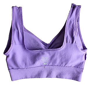 KINYAOYAO 3 Pack Women's Ultimate Comfy Medium Support Seamless Wireless Sports Bra with Removable Pads,4X