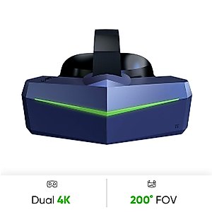 Pimax Vision 8K Plus VR Headset with 4K CLPL Displays, 200 Degrees FOV, Fast-Switched Gaming RGB Pixel Matrix Panels for PC VR Steam Games Videos