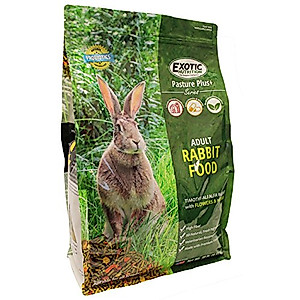 Pasture Plus+ Adult Rabbit Food (10 lb.) - Nutritionally Complete Healthy Natural Pellet Diet - for Adult Rabbits 12 Months & Older
