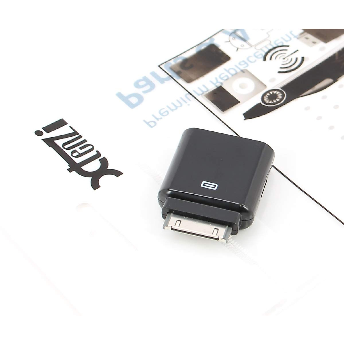 Xtenzi Charging Converter 30 Pin Pass Through Adapter XT12V5 Compatible with iPod iPhone iPad Car Vehicle