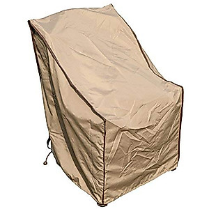 SORARA Single Porch Leisure Chair Cover Outdoor Patio Furniture Cover, Water Resistant, 31'' L x 27.5'' W x 40'' H, Brown