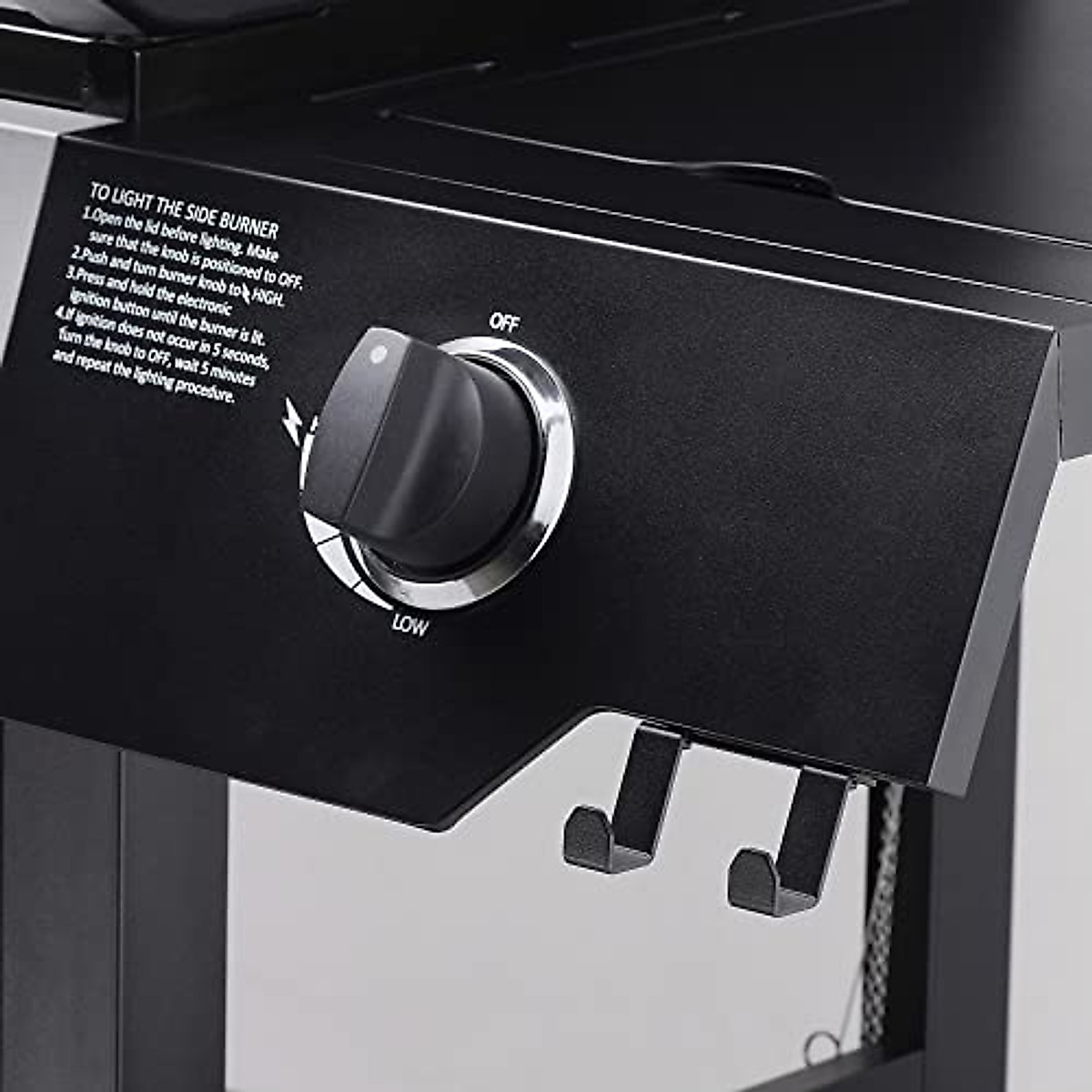 VANSTON Liquid Propane Gas Grill, Stainless Steel BBQ Grill High Performance 3 Burners with Side Burner, 48,000 BTU Cart Style Perfect Patio Garden Picnic Backyard Barbecue Grill.