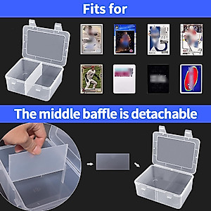 ALCYON 1600+ Baseball Card Storage Box, Sports Cards Holder Organizer Hard Plastic Display Case Compatible with Baseball/Football/for MTG/for PM for Collector (blue)