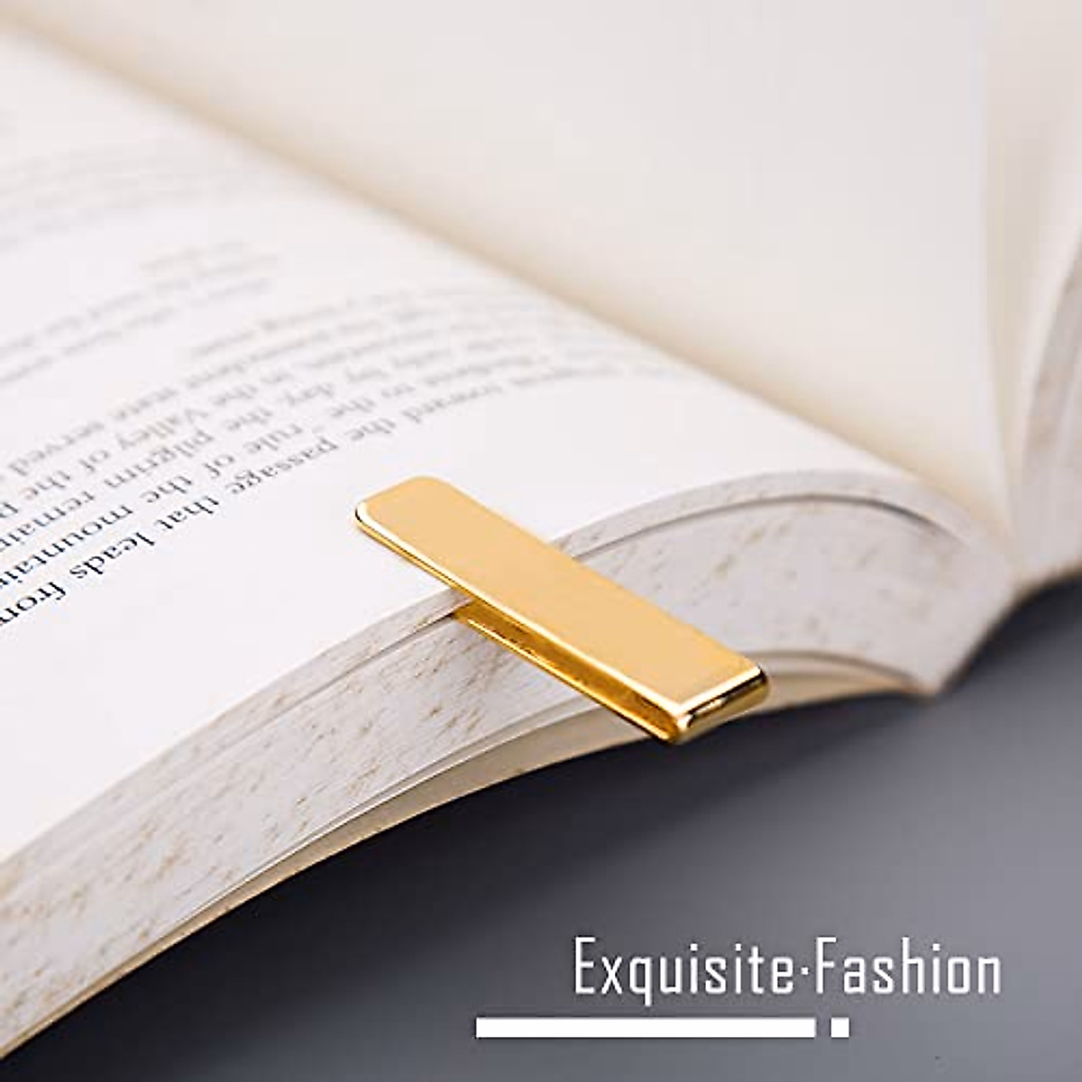 Book Mark Metal Graduation Bookmarks Art Reading Creative 2 Pcs Page Holder for Students Golden Teachers Supplies for Gifts Bookmarks for Book Lovers(Gold)