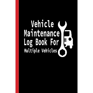 Vehicle Maintenance Log Book for Multiple Vehicles