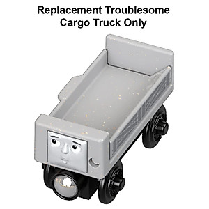 F-Price Replacement Part for Thomas and Friends Wooden Lift and Load Cargo Train Set - GGH31 ~ Replacement Cargo Car ~ Troublesome Truck Gray, White