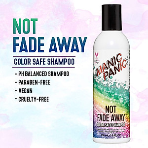 MANIC PANIC Not Fade Away Color Safe Shampoo for Color Treated Hair - Sulfate & Paraben Free - Vegan & Cruelty Free Moisturizing & Volumizing Shampoo (8oz)