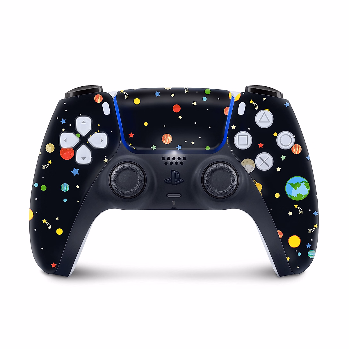 TACKY DESIGN PS5 Galaxy Skin For PS5 CONTROLLER SKIN planets, Vinyl 3M Stickers ps5 controller cover Decal Full wrap ps5 skins