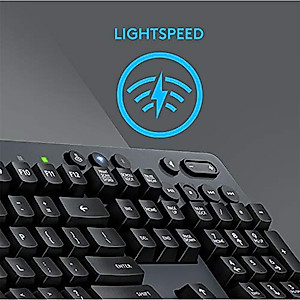 Logitech G613 LIGHTSPEED Wireless Mechanical Gaming Keyboard, Multihost 2.4 GHz + Blutooth Connectivity - Black