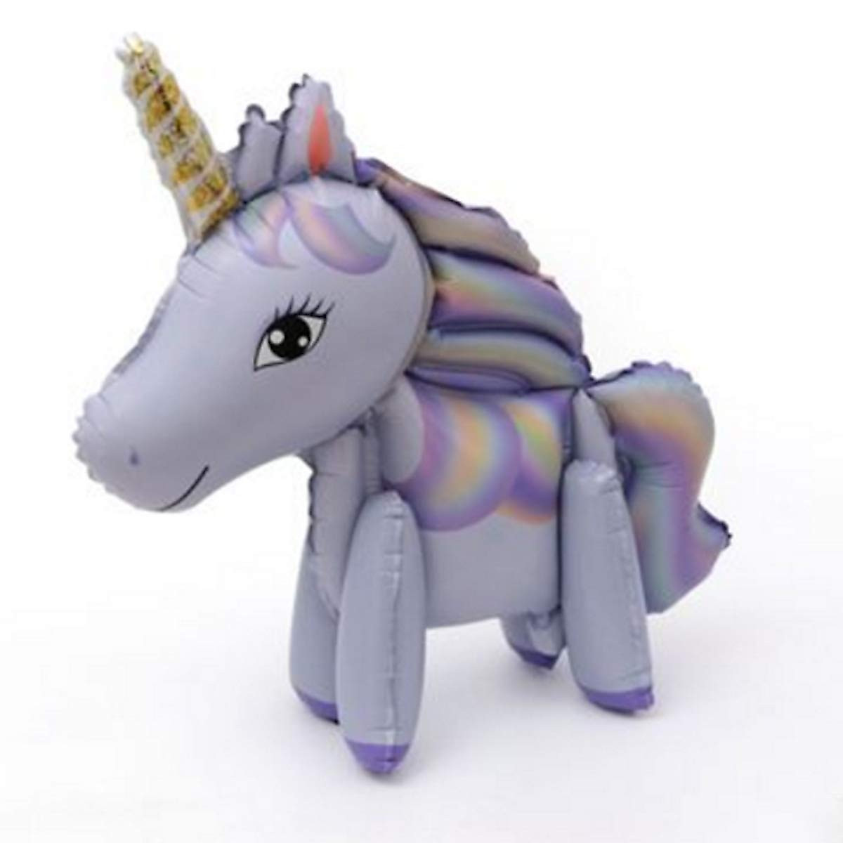 6 Pack 3D Unicorn Balloons Walking Animal Balloons Aluminum Foil Balloons for Birthday Party Decorations Supplies Wedding Baby Shower Decoration, 6 Style