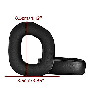 Rummyluck HS80 RGB Ear Cushions Cooling Gel Earpads for Corsair HS80 RGB Gaming Headset, Black Protein Leather & Memory Foam Replacement Ear Pads Cups Ear Muffs Covers