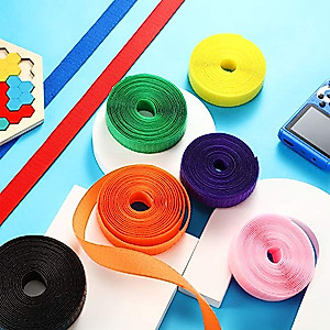8 Rolls Carpet Marker Strips Carpet Nylon Carpet Strips for Classroom, Teachers, Office, Social Distance, 8 Colors (210 Feet)
