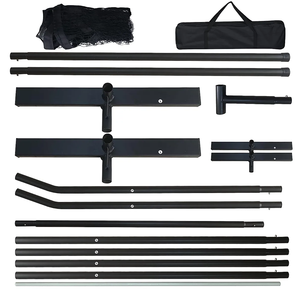 JUMPMKT Pickleball Net Portable Outdoor, 22 FT Pickleball Net - USAPA Regulation Full Size, Pickleball Net System with Metal Frame Stand and Carrying Bag for Driveway, Backyards, Indoor, Outdoor Game.