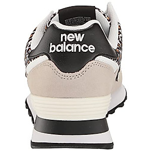 New Balance Women's 574 V2 Animal Print Sneaker, Grey/Black, 12