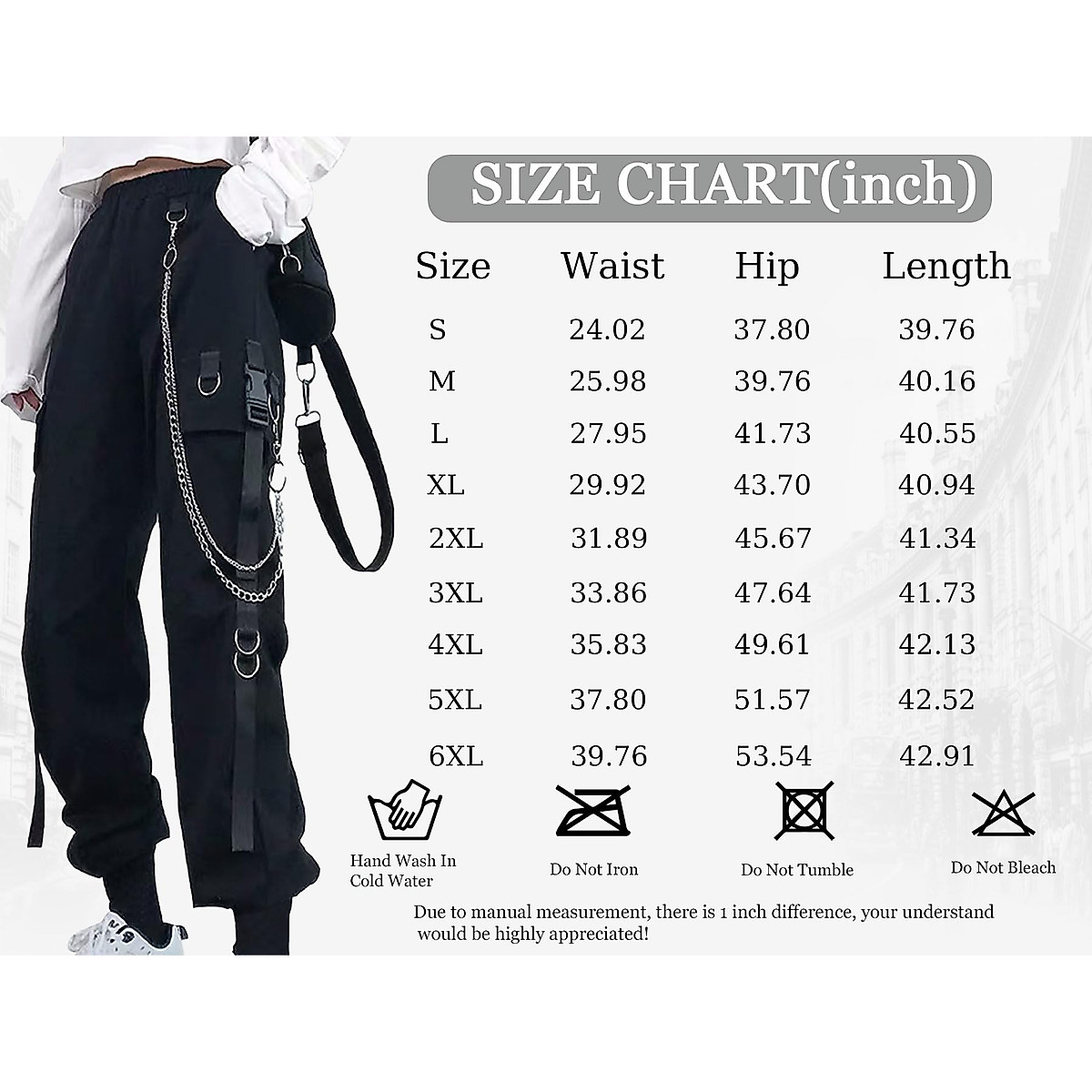 Purple Cargo Pants with Chain Kpop Fashion Gothic Clothes for Women Emo Pants Aesthetic Pants for Teens Cyberpunk Pants