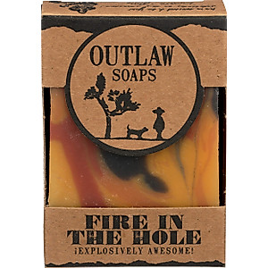 OUTLAW SOAPS Fire In The Hole Bar Soap, 4 OZ