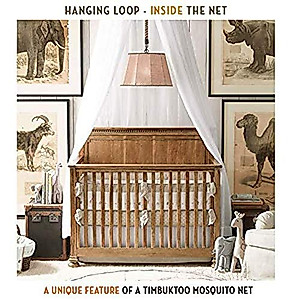 Mosquito Net, Bed Canopy Hanging Circular Curtain Netting for Single to King Size, Quick Easy Installation, Use to Cover The Baby Crib, Kid Bed, Girls Bed Or Full Size Bed