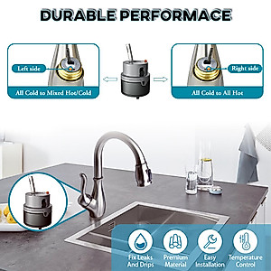 RP50587 Cartridge Valve for Delta DTS Faucet Cartridge Repair Kit, Kitchen Lavatory Shower Faucet Valve Assy, Works with DIAMOND Seal Technology Models Featuring Motion Cartridge with Allen Wrench