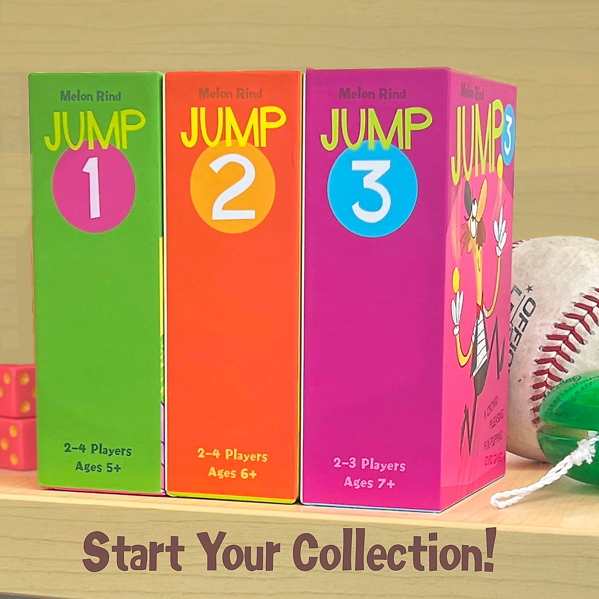Melon Rind Jump 1 Game - Adding and Subtracting by 1, Math Game for Kids (Ages 5+)