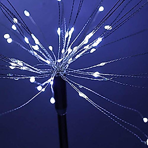 Valentine's Day Carnival xianshi Fireworks Lights, LED Light, Flexible Energy Saving Warm White for Wedding Decoration Courtyard Corporate Parties Garden Home(White Light)