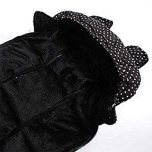 Baby Bunting Bags Universal Pram Footmuffs Winter Warm Windproof Waterproof Baby Sleeping Bag Suitable for Pushchairs, Strollers, Prams, Buggy, Car Seat (Black)