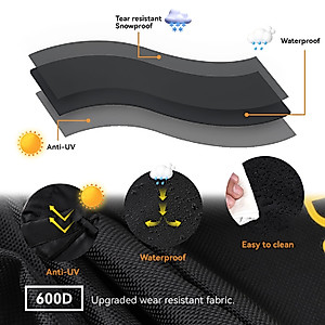 PASONIKA Ice Maker Cover, Waterproof Countertop Appliances Ice Machine Cover, Home Garage Office Universal Appliances Dust Resistant Protector, Black