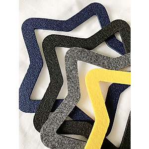 Milestone Marker Set Square Circle Star and Arrow Felt Black…