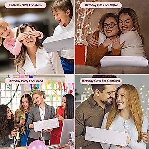 Birthday Gifts For Women, Unique Christmas Gifts for Her Best Friends Mom Grandma Sister Wife, Happy Women Birthday Gift Baskets - Funny Female Wine Tumbler Candle Bracelet Mirror Greeting Card