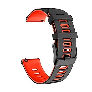 TEYSHA Silicone Correa Wrist Band for COROS APEX Pro/APEX 46mm Strap Watchband for Huawei GT3 GT2 GT 3 GT 2 Pro 46mm Bracelet 22MM Watch Bands (Color : Color O, Size : Huawei GT2 46mm)