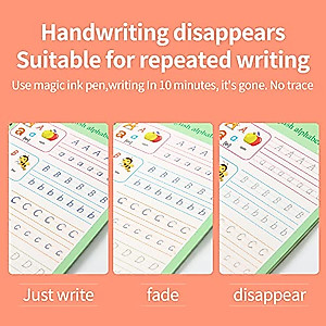 G.Sumiker Large Magic Practice Copybook for Kids,Reusable Handwriting Practice Book for Kids,Grooved Copybook Preschool Perfect for Calligraphy and Early Learning | Ages 3-8"