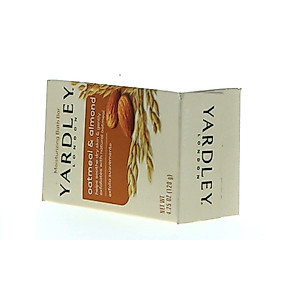 Yardley of London Naturally Moisturizing Bar Soap Oatmeal & Almond 3+1 Free