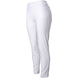 SLIM-SATION Women's Ankle Pant (White,16)