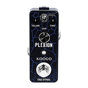 Koogo Distortion Pedal Plexion Dist Effects Pedals with Bright & Normal Working Modes True Bypass …