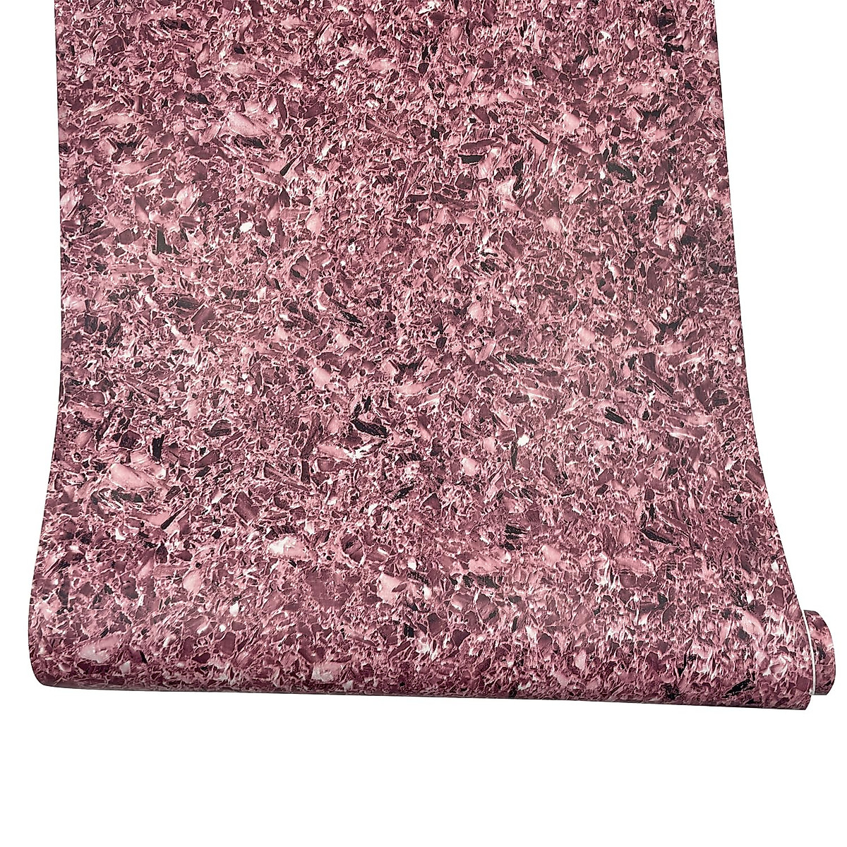 Yifely Purple Granite Marble Effect Furniture Paper Removable Vinyl Shelf Liner Cupboard Sticker 17.7 Inches by 9.8 Feet