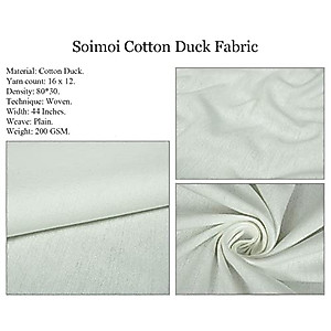 Soimoi Brown Cotton Canvas Fabric Paisleys Paisley Printed Fabric 1 Yard 44 Inch Wide