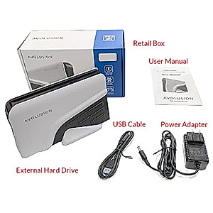 Avolusion PRO-Z Series 16TB USB 3.0 External Hard Drive for WindowsOS Desktop PC/Laptop (White) - 2 Year Warranty