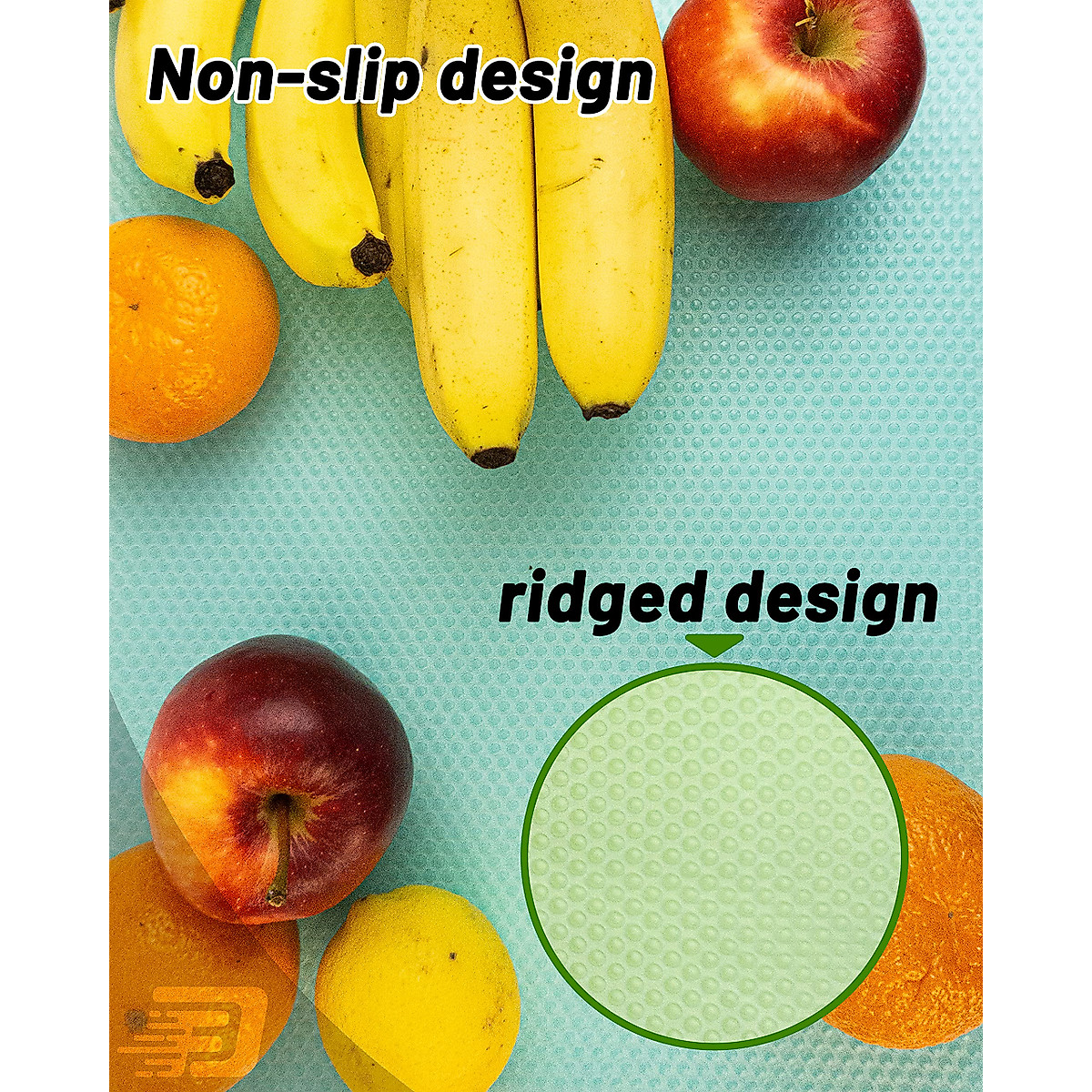 Refrigerator Liners, 12 Pcs Shelf Liners for Kitchen Cabinets, Washable Fridge Liner, Plastic Kitchen Drawer Liner