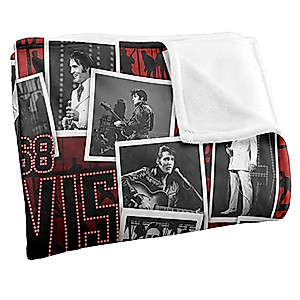 Elvis Presley Comeback to 68 Officially Licensed Silky Touch Super Soft Throw Blanket 36" x 58"