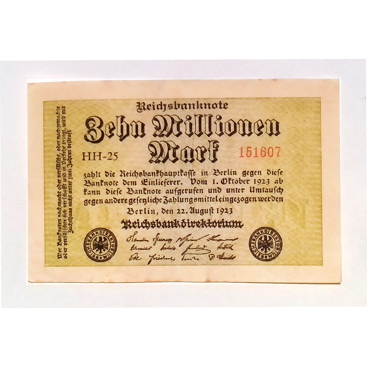 1923 Germany Hyper Inflation Full set of Authentic notes 1 to 100 Million Mark Banknotes (Build Your Own Collection)