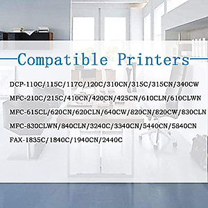 8-PackColorprint Compatible Ink Cartridge Replacement for LC41 LC-41 Work with MFC-3240C 3340CN 5440CN 5840CN Multi-Function FAX1840C 1940CN 2440C MFC-210C 420CN 620CN Printer (2BK, 2C, 2M, 2Y)